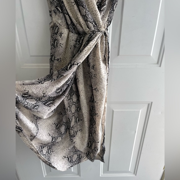 Paper Heart | Dresses | Snake Skin Print Asymmetrical Dress | Poshmark